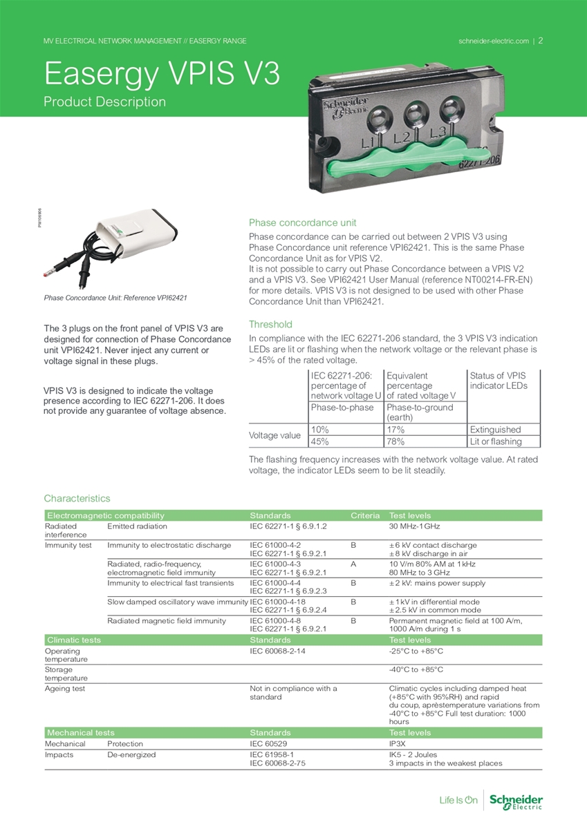 VPI62608 Schneider - Đèn báo pha tủ trung thế RMU VPIS V3